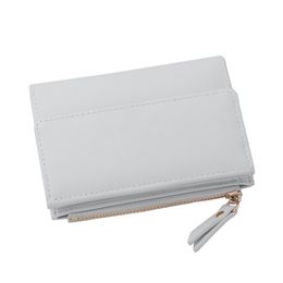 Mode Damen Bi-Fold Kurze Brieftasche Große Kapazität Clutch Multi-Slot-Kartenhandtasche Schwarz
