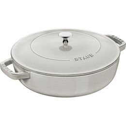 Staub Schmorpfanne Chistera, 28 Cm Rund Gusseisen Weisser Trüffel Weisser Trüffel