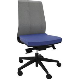 Quadrifoglio Bürostuhl Omnia Netz blau, schwarz, schwarz Stoff