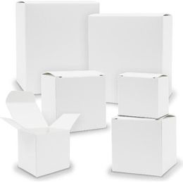 itenga Adventskalender Schachteln V1 24x Quader Würfel gemischt WEISS