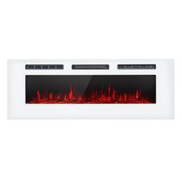 Klarstein Elektrokamin, Elektro Heizungen für Wohnzimmer & Innenräume, Elektrischer Kamin mit LED Flammen, Kamin mit Fernbedienung, Heizlüfter mit Timer, Einstellbarer Thermostat, Heizung 1800 W