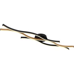 Globo Lighting Deckenleuchte Metall schwarz matt, LED