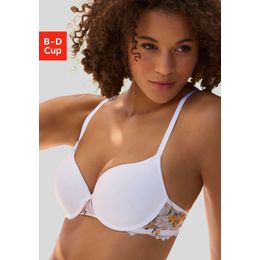 Lascana Schalen-BH, Wei&szlig;, Gr. 85B, Damen, BHs, Material: Polyamid, Polyester, Elasthan