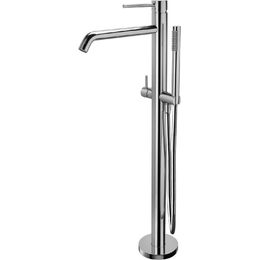 Paffoni Light - Badewannenarmatur, Bodenmontage, mit Zubehör, Chrom LIG032CR