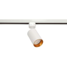NALGA Tc White Gold GU10 Weißer Stromschienenstrahler, Goldring EDO777509 Edo Solutions