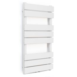 Blumfeldt Badheizkörper, Design Heizkörper Flach, Sparsamer Flachheizkörper Vertikal, Wand-Röhrenheizungen, 355 W Vertikal Heizkörper mit Thermostat, Wandheizkörper für Badezimmer & Wohnzimmer