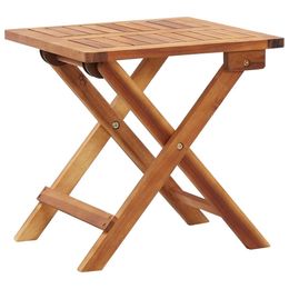 Ankonbej Klappbarer Garten-Couchtisch 40 x 40 x 40 cm Massivholz Akazie