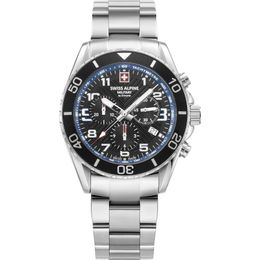 Swiss Alpine Military 7029.9135 Raptor Chronograph Herrenuhr 42mm 10ATM