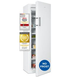 Exquisit Gefrierschrank GS5271-NF-H-010D weiss | No Frost | Nutzinhalt: 194 L | Temperaturregelung | Alarm