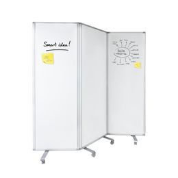 MASTER OF BOARDS Mobile Trennwand Whiteboard 3-teilig