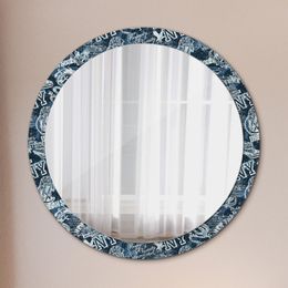 Spiegel - Mirror zum Wandspiegel Schlafzimmer – Schminkspiegel- NY Collage- Ø100cm