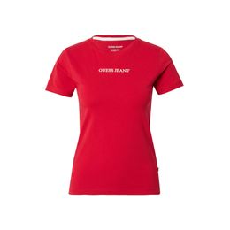 Guess Jeans T-Shirt Damen Gr&ouml;&szlig;e M rot / wei&szlig;
