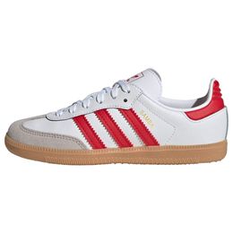 adidas originals Sneaker 'Samba' Jungen Gr&ouml;&szlig;e 31 grau / blutrot / wei&szlig;
