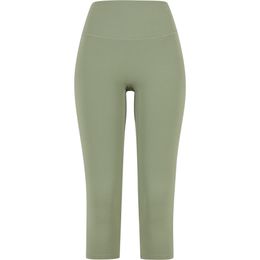Urban Classics Ladies Capri Leggings ' ' Damen Gr&ouml;&szlig;e XL gr&uuml;n