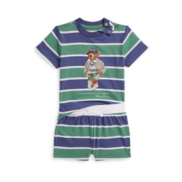 Polo Ralph Lauren Set Jungen Gr&ouml;&szlig;e 70/74 dunkelblau / jade / wei&szlig;