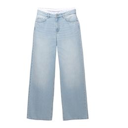 Pull&Bear Pull&bear Jeans Damen Gr&ouml;&szlig;e 38 blue denim / wei&szlig;