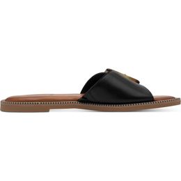 s.Oliver Damen Pantolette Nieten Soft Foam Sohle Schnalle 5-27131-42, Größe:40 EU, Farbe:Schwarz