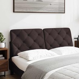 vidaXL Kopfteil-Kissen Dunkelbraun 120 cm Stoff