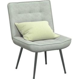 vidaXL Relaxsessel Hellgrau 64x74x84 cm Samt