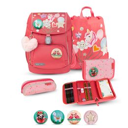Belmil Comfy Plus Premium Schulranzen Set 5-teilig "Rose Quartz"