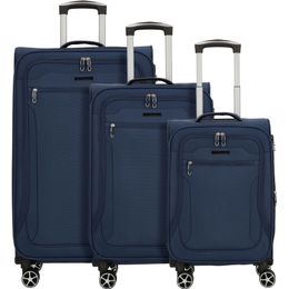 Cocoono Monterrey 4 Rollen Kofferset 3-teilig mit Dehnfalte