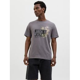 Jack & Jones Jack & Jones Shirt "Jaxon" in Grau - 46% | Gr&ouml;&szlig;e XL | Herren-plussize