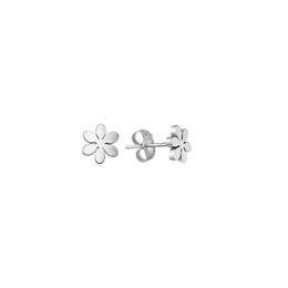 Vivance Paar Ohrstecker &raquo;Edelstahl glanz Blume&laquo; Silbergrau