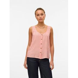V&eacute;ro Moda Vero Moda Top in Rot/ Wei&szlig; - 52% | Gr&ouml;&szlig;e L | Damen-tops