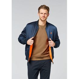 POLO SYLT Wende-Blouson in Dunkelblau/ Orange - 73% | Gr&ouml;&szlig;e L | Herren-plussize