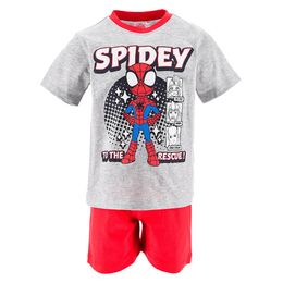 Spidey and his amazing friends Pyjama "Spidey & his amazing friends" in Rot/ Grau - 56% | Größe 92 | Kinder-waesche