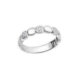 Vivance Fingerring »925 Sterling Silber rhodiniert Zirkonia« weiß 056 (17,8) Bezaubernder Ring aus 925/- Sterling Silber rhodiniert