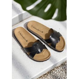BABUNKERS Family Leder-Pantoletten in Schwarz - 60% | Gr&ouml;&szlig;e 42 | Damen-pantoletten