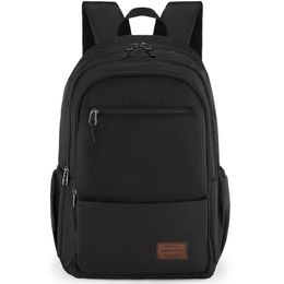 Schwarz Herren Schule städtischen Jugend Rucksack für die Arbeit groß ZAGATTO ZG945