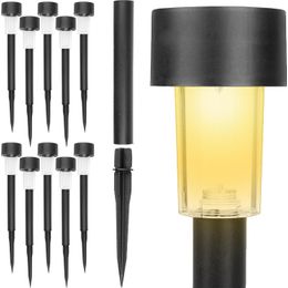 Solarlampen für Außen 10 Stücke - Gartendeko für Draußen Wetterfest - Garten Deko Draußen Zubehör 23859