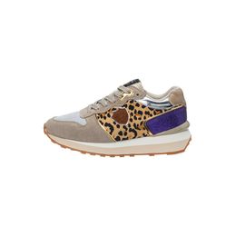 19V69 Italia Sneaker 'Polly' Damen Größe 38 beige / cognac / dunkellila / silber