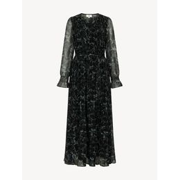 Noa Noa Kleid 'Cath' Damen Gr&ouml;&szlig;e 42 hellgrau / petrol / schwarz Winterkleid