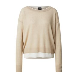 BOSS Pullover 'Femok' Damen Gr&ouml;&szlig;e XS camel / wei&szlig;