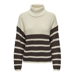 Jacqueline de Yong JDY Pullover 'Justy' Damen Gr&ouml;&szlig;e L creme / mokka