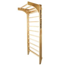 CCLIFE Sprossenwand Kletterwand Turnwand Klimmzugstange Klettergerüst Holz Kinder indoor Erwachsener