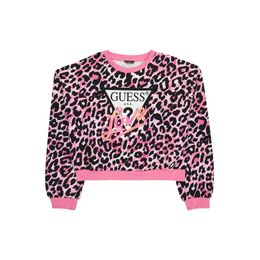 Guess Sweatshirt M&auml;dchen Gr&ouml;&szlig;e 128 pink / rosa / schwarz / wei&szlig;