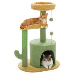 PAWZ Road moderner Kaktus Kratzbaum 84cm klein grün