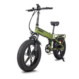 Elektrofahrrad 20'' City E Bike Klappbares Mountainbike E-MTB E-fahrrad Aluminiumlegierung Wasserdicht IPX5 E-Bike Klappräder Grün