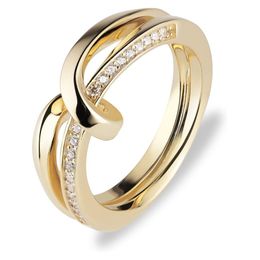 JETTE Ring Damen Gr&ouml;&szlig;e 61 gold