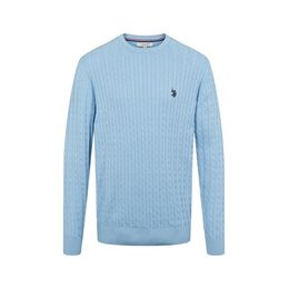 U.S. Polo Assn. Pullover 'Mads' Herren Gr&ouml;&szlig;e M marine / hellblau