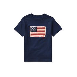 Polo Ralph Lauren T-Shirt 'FLAG' Jungen Größe 150/161 ecru / navy / rot