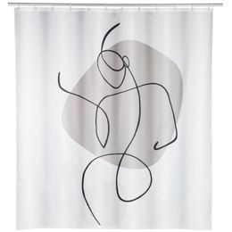 Duschvorhang Wenko "Ladyline", bunt (mehrfarbig), B:180cm H:200cm, Polyester, Duschvorhänge, Höhe 200 cm, mit One-Line-Design