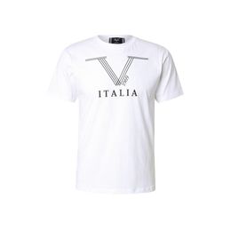 19V69 Italia T-Shirt 'Pierre' Herren Gr&ouml;&szlig;e S schwarz / wei&szlig;