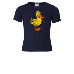 logoshirt T-Shirt 'Die Sendung mit der Maus - Ente' Jungen Gr&ouml;&szlig;e 122/134 dunkelblau / mischfarben