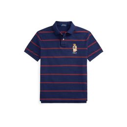Polo Ralph Lauren Poloshirt Herren Gr&ouml;&szlig;e XL navy / hellbraun / dunkelrot / wei&szlig;