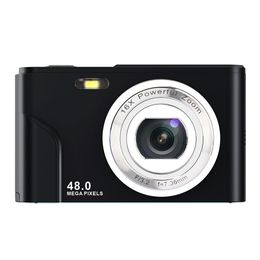 AIORBER Digitalkamera,48MP HD Kompaktkamera, mit 16x Digitalzoom, 2,4 Zoll IPS-Display, tragbar & leicht, 32GB Speicherkarte Digitalkameras,Schwarz